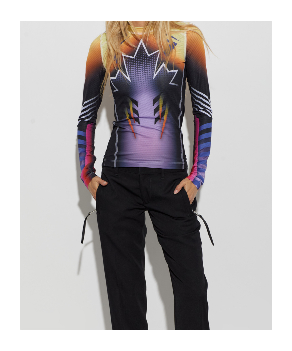 DSQUARED2 Dsquared2 Graphic-Print Long-Sleeve T-Shirt